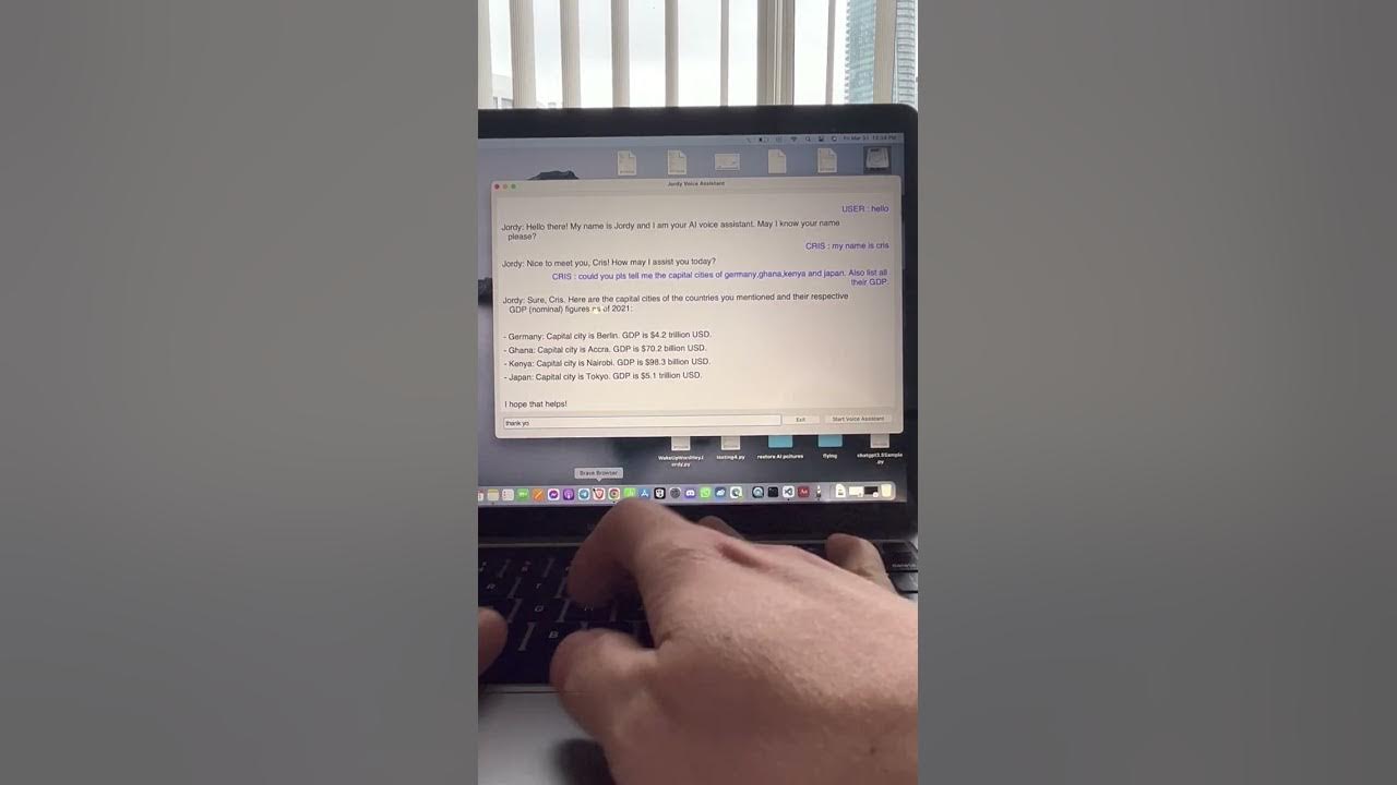 Jordy AI Voice Assistant using GPT 3.5 and GPT-4. - YouTube