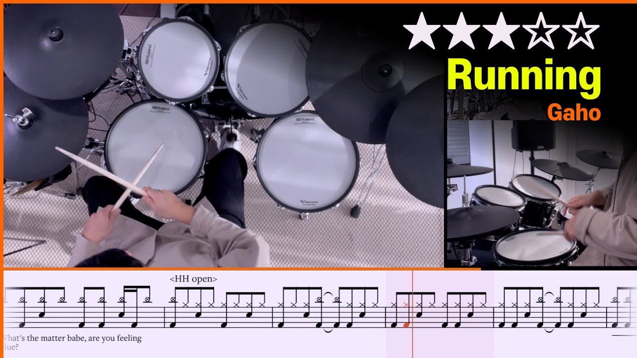 [Lv.08] Running - 가호 Gaho | Start up Ost | Drum Cover with Sheet Music ...