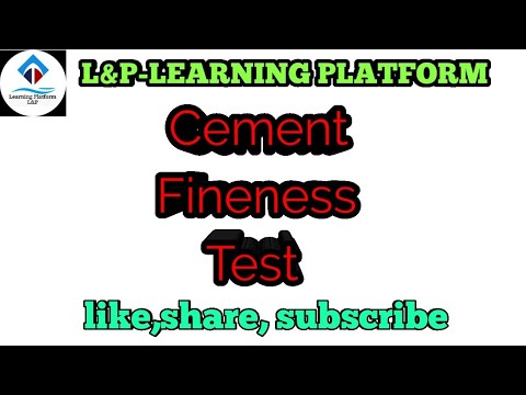 Cement Fineness test // astm c204 // construction test - YouTube