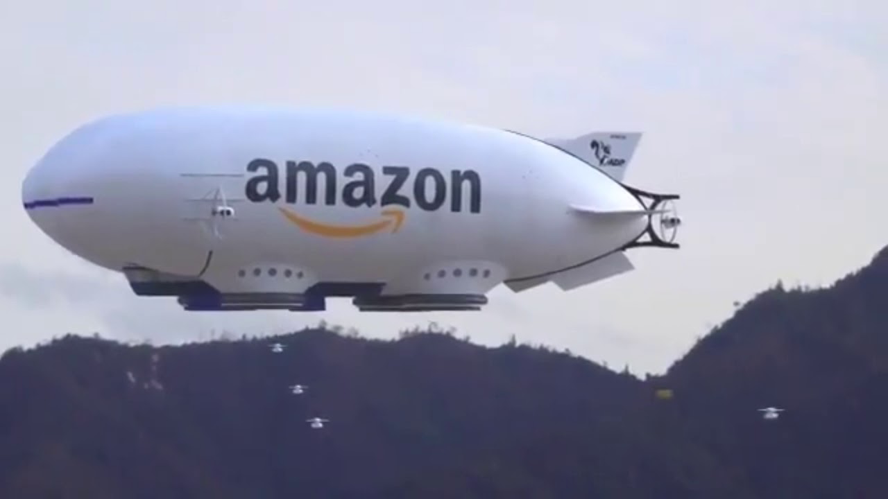 Amazon Blimp with Drones?! City under siege by Kirov Airship in ...