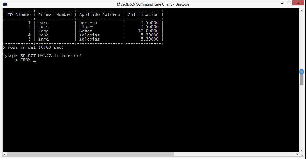 3. Curso en SQL: Funciones agregadas (MAX(), MIN(), SUM() y AVG()) con ...