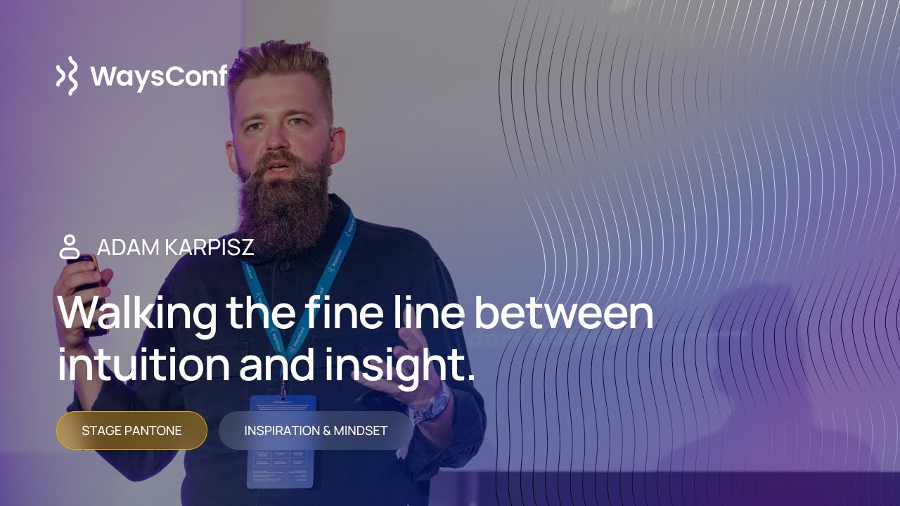 [ENG] Walking the fine line between intuition and insight | Adam Karpisz - YouTube
