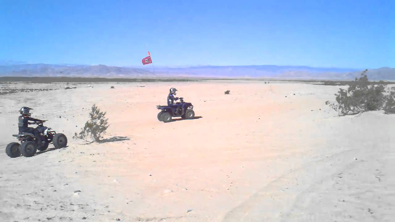 Riding quad in the desert near Superstition Mountain, Imperial County ...