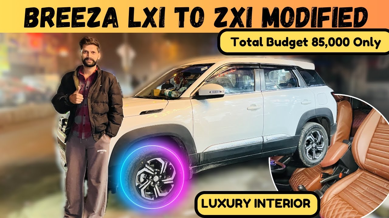 Best Breeza lxi to zxi modification with Price | Breeza Base to top ...