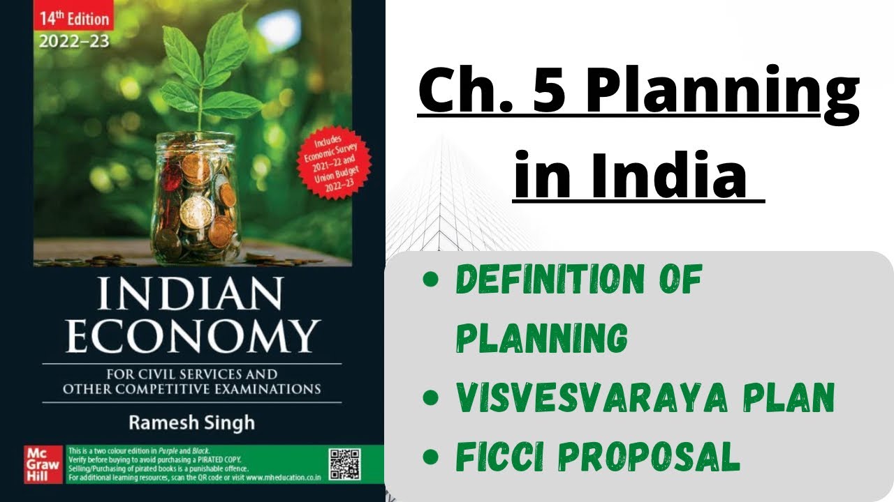 (V-31)(Ch.5) Definition of Planning || Planning in India : Visvesvaraya Plan, The FICCI Proposal ...