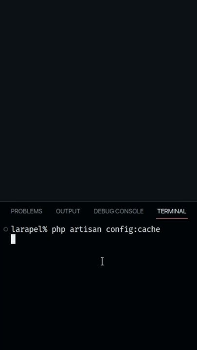 cara mempercepat website di framework laravel menggunakan configuration caching #laravel - YouTube