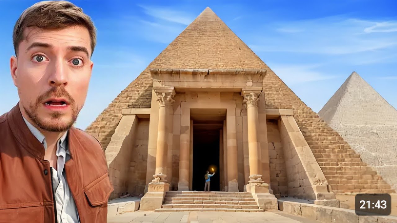 Mr Beast Spend 6000 minutes Inside The Pyramids 😱#mrbeast - YouTube