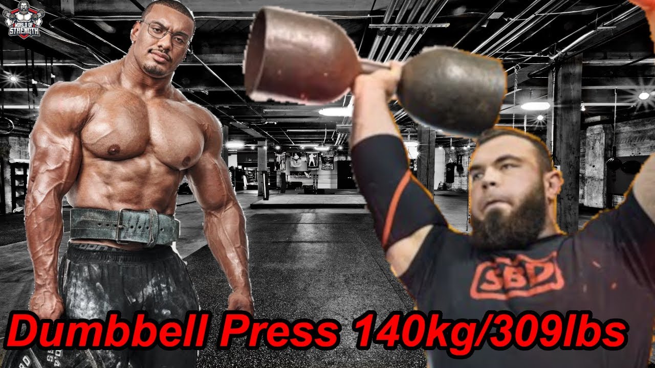 Strength Monster - Dumbbell Press 140kg/309lbs - YouTube