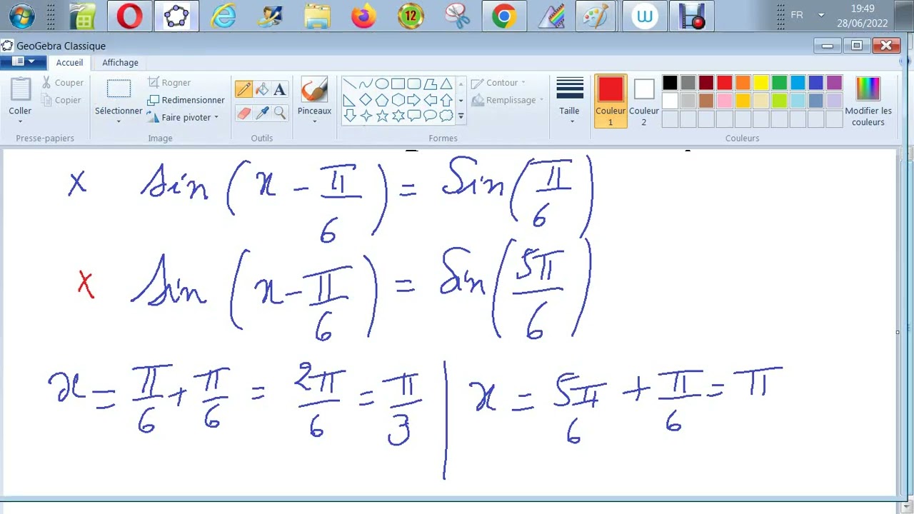 Trigonom trie R soudre Entre 0 Et 2pi Cos x pi 6 1 2 YouTube Trigonom trie R soudre Entre 0 Et 2pi Cos x pi 6 1 2 YouTube