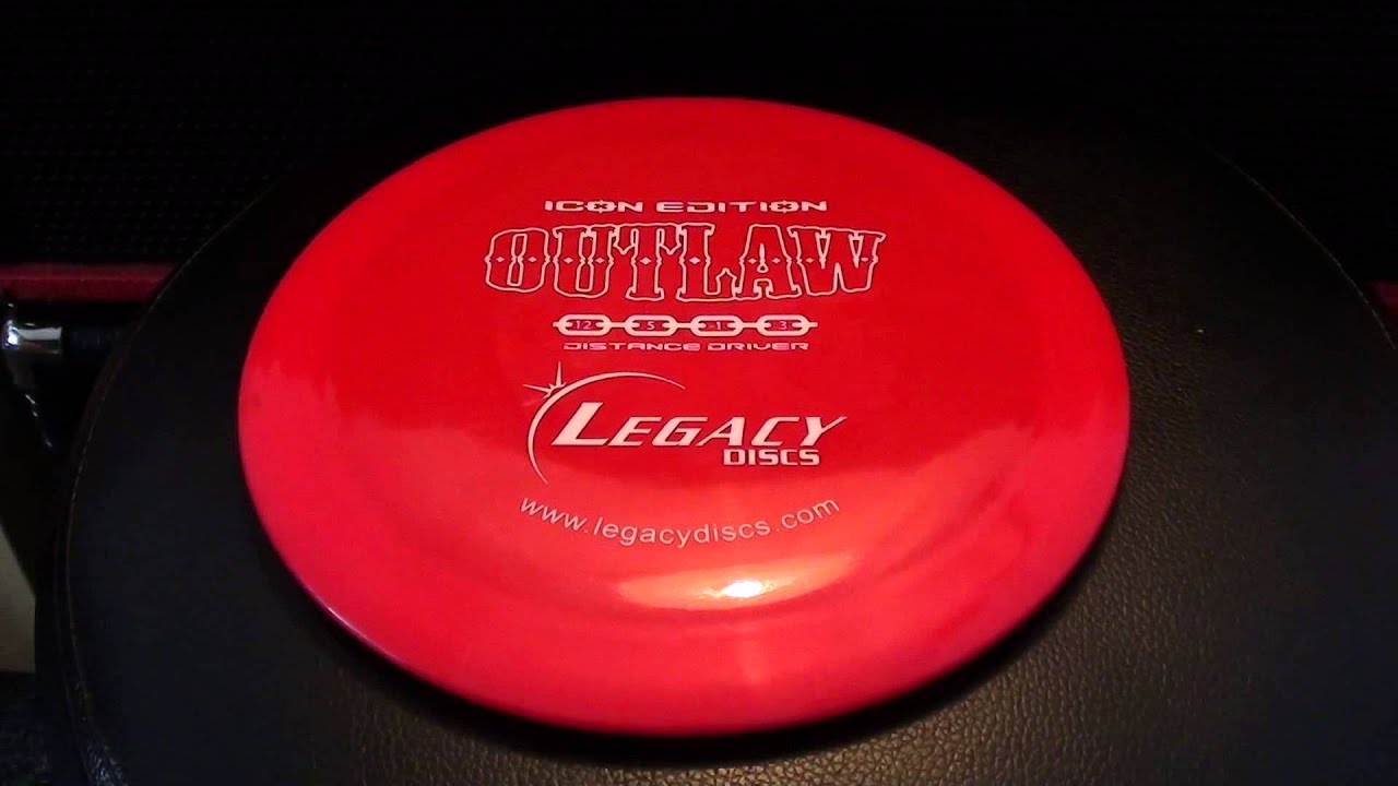 Legacy Discs Icon Outlaw Disc Golf Disc Review: Disc Golf Nerd - YouTube