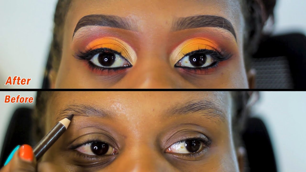 Eyebrows and eyeshadow tutorial for professional makeup artists 💄 - YouTube