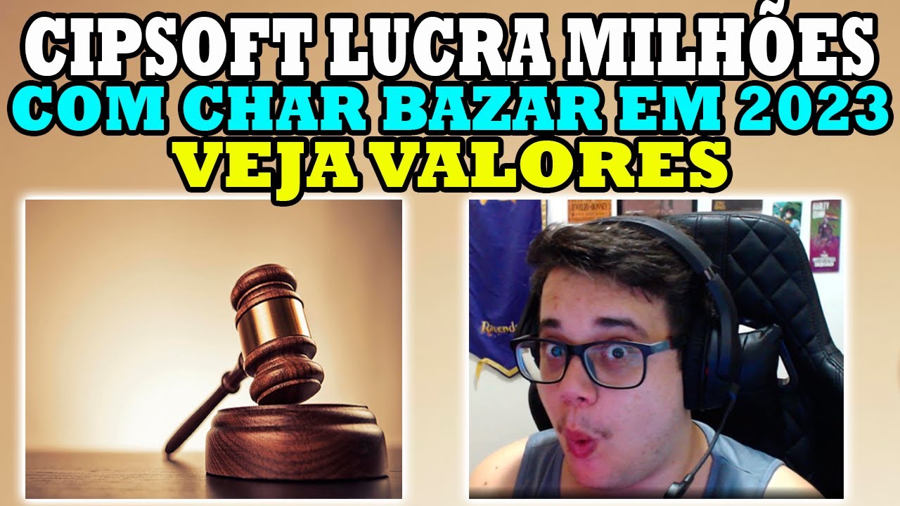 Tibia - A cipsoft Lucrou MILHÕES com o Char bazar em 2023, Veja valores ...