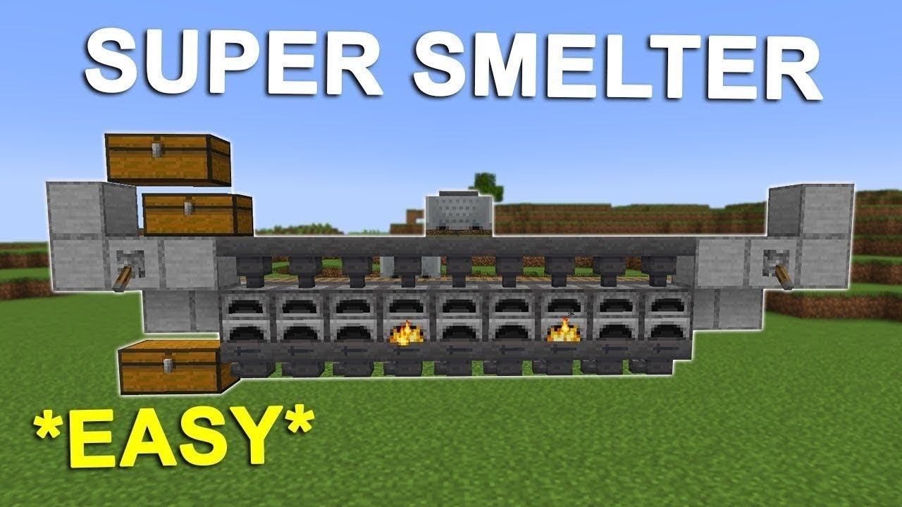 👆👆Minecraft BEST Super Smelter Design 1.20 Tutorial on this PC - YouTube