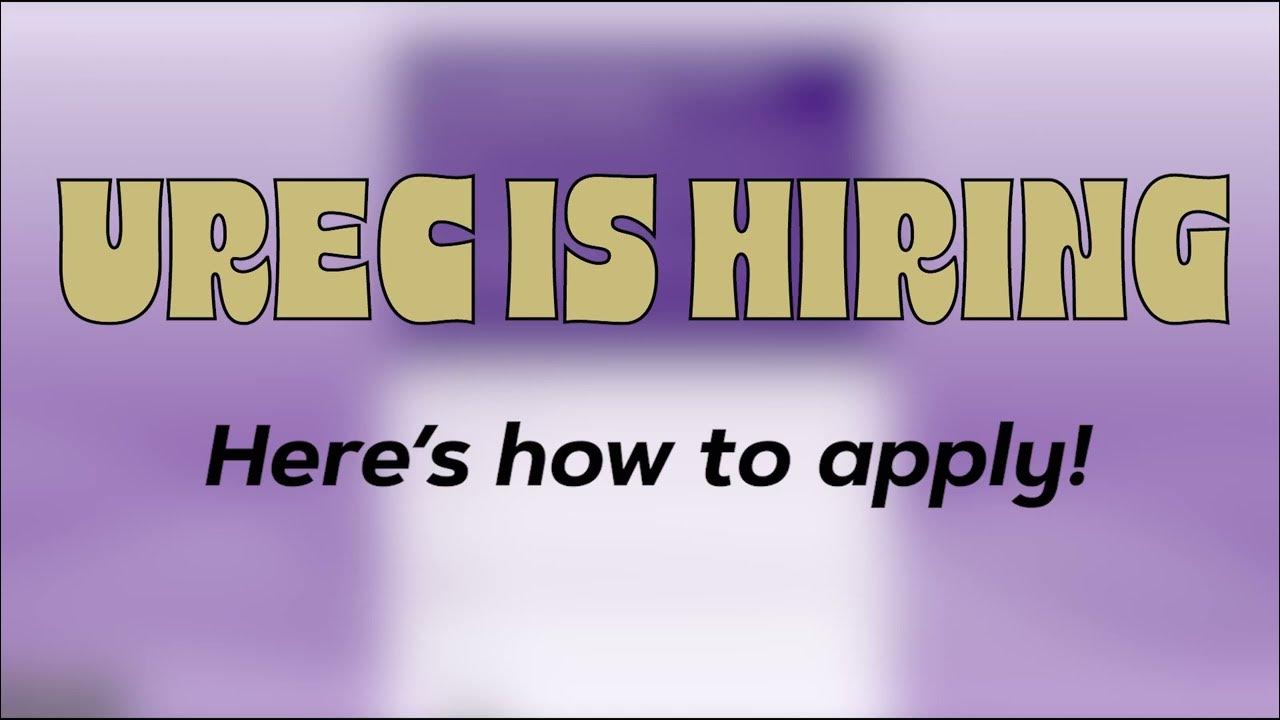 Hiring Application | JMU UREC - YouTube