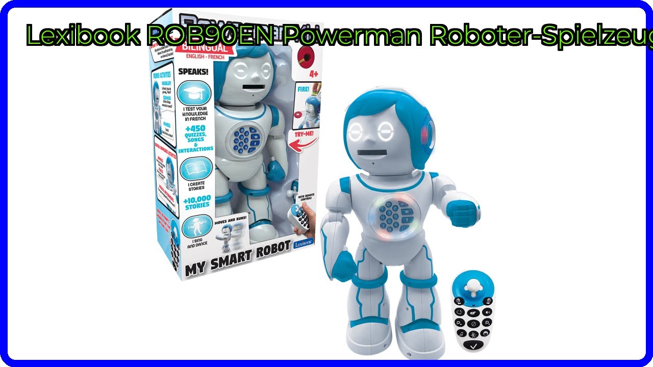 BEWERTUNG: Lexibook ROB90EN Powerman Roboter-Spielzeug. WESENTLICHE ...