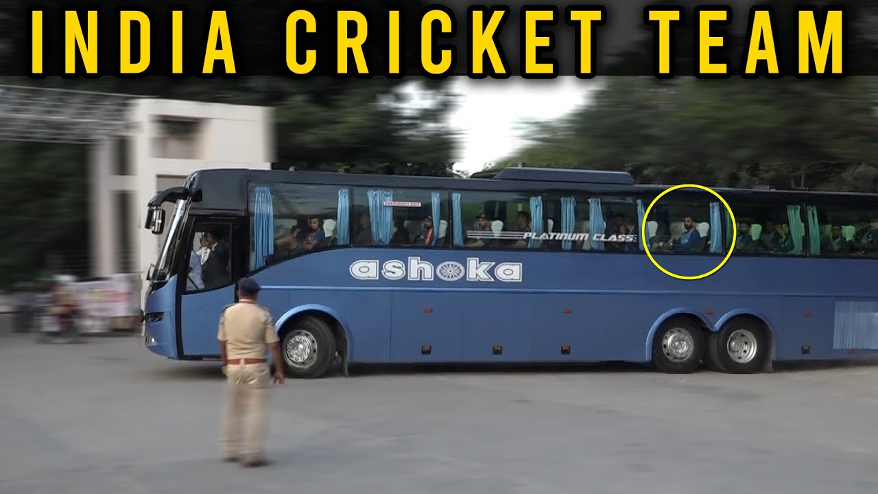 Indian Cricket Team Bus EXCLUSIVE Visuals | IND vs AUS T20 Match ...