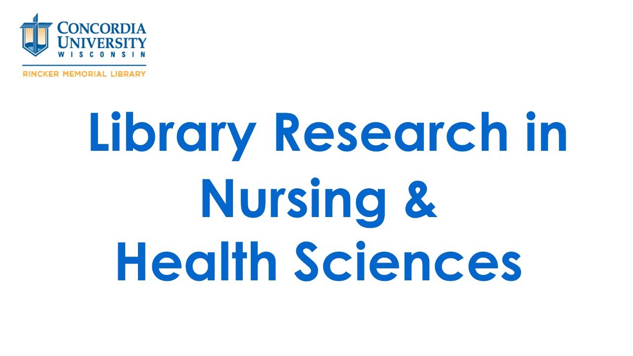 Health Sciences Library Research - YouTube