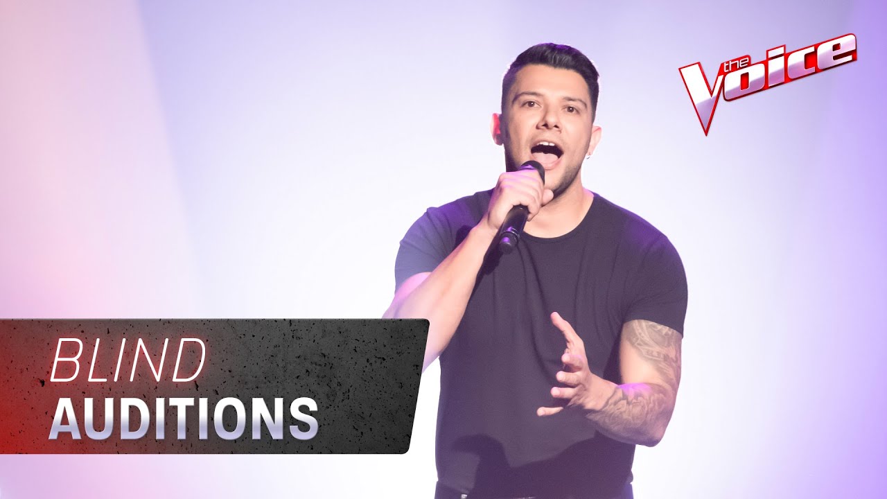 The Blind Auditions: Ricky Muscat Sings 'Maria Maria' | The Voice ...