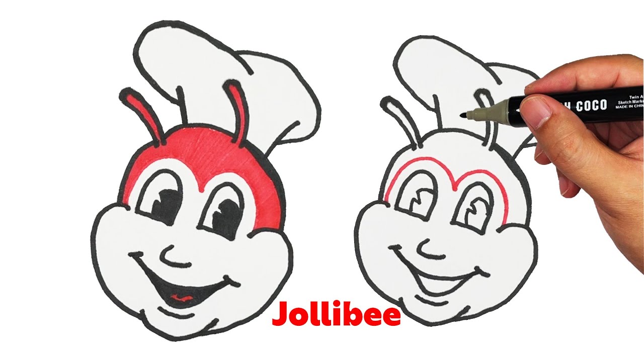 How to Draw Jollibee|Jollibee Drawing for Kids|Jollibee Art for Kids ...