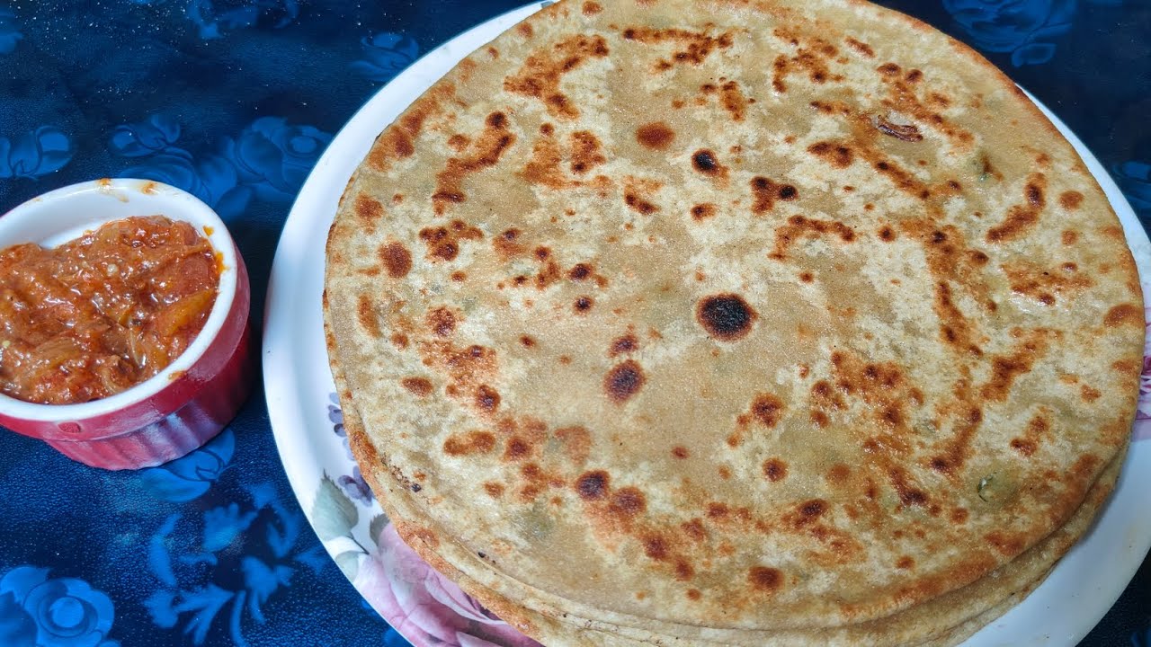 Aloo Paneer Paratha Recipe | Aloo Paneer Pyaz Paratha Recipe | Pyaz ...