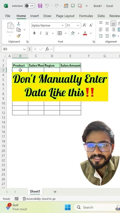 Dont Enter Manually In Excel‼️instead Use Amazing Trick Day 18 Excel Learning Excel
