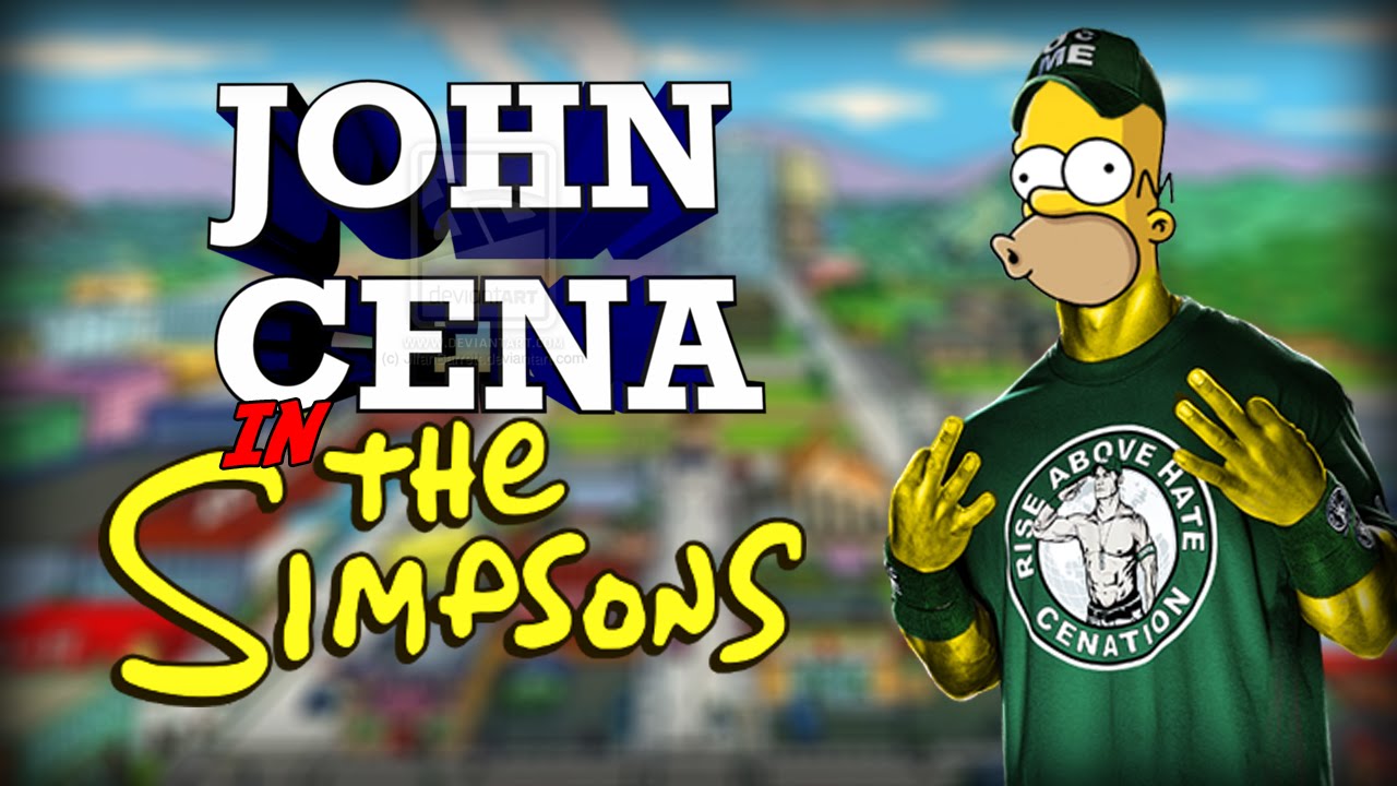 MEME - John Cena in The Simpsons! - YouTube