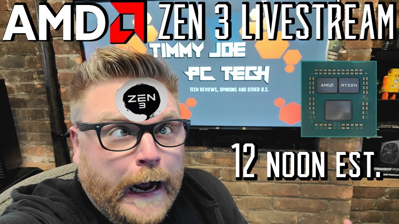 AMD Zen 3 Live w/ Timmy Joe - YouTube