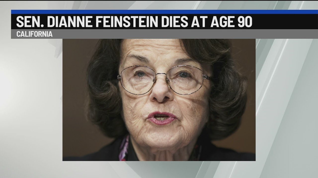 Senator Dianne Feinstein dies at age 90 - YouTube