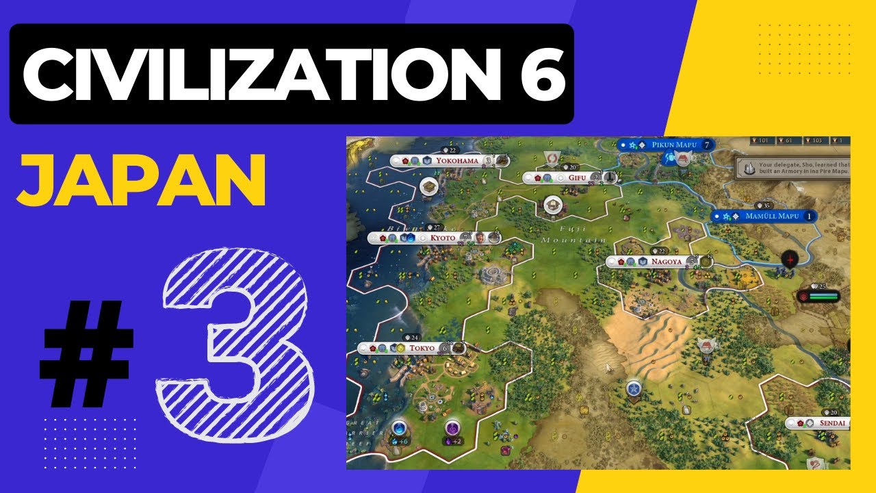 Civ 6 - Saatnya Ekspansi - Civilization VI Deity Japan Gameplay #3 ...