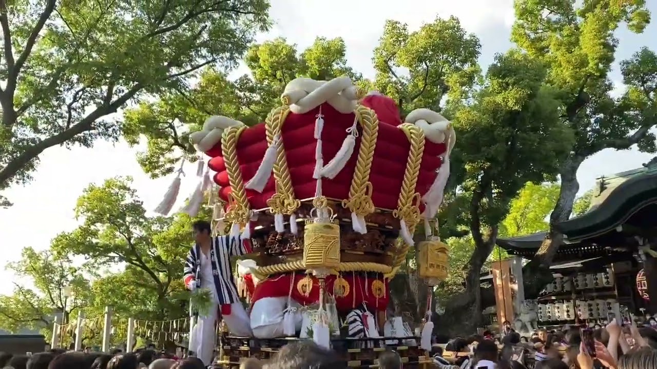 令和4年 2022年 植附太鼓台 石切劔箭神社 秋季大祭 宮入 - YouTube
