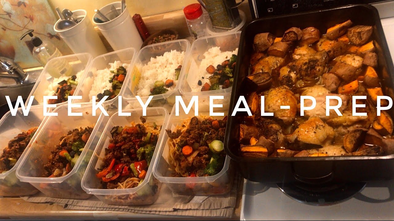 A 2 Hour Weekly Meal Prep Example - YouTube