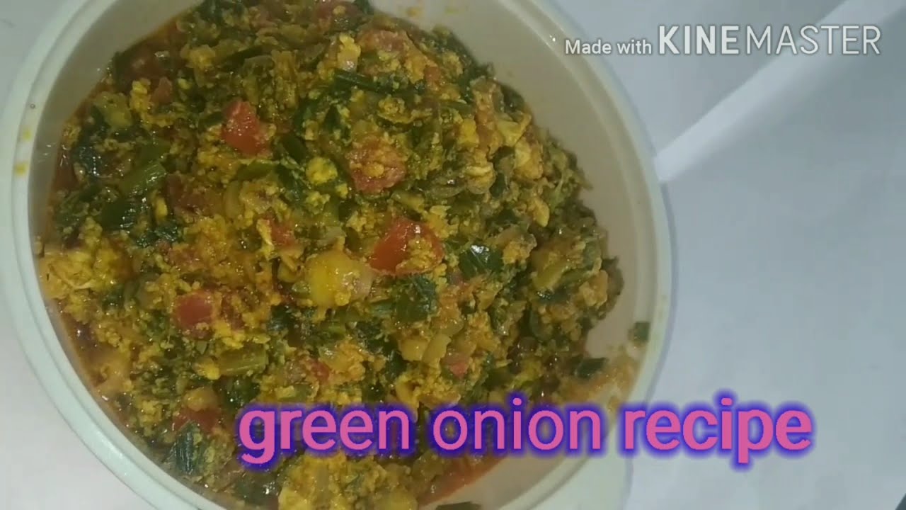 How to make a delicious side dish of spring onion with egg | spring ...