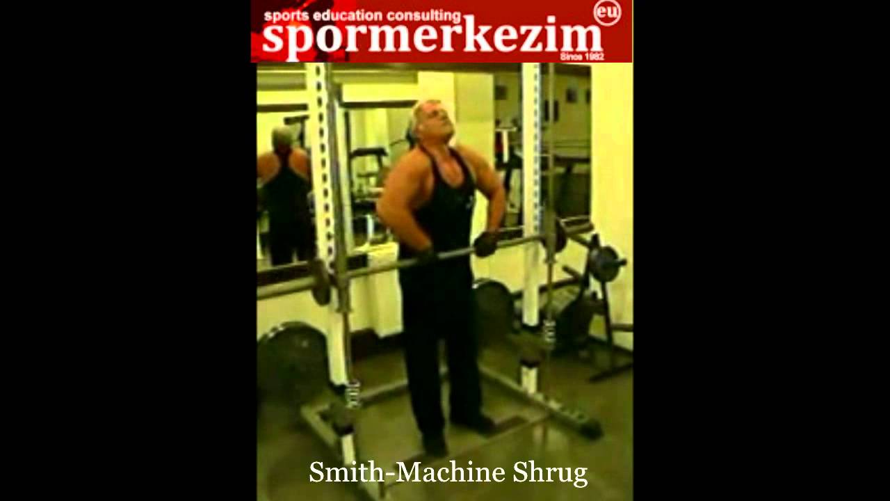 Trapez - Smith Machine Shrug - YouTube