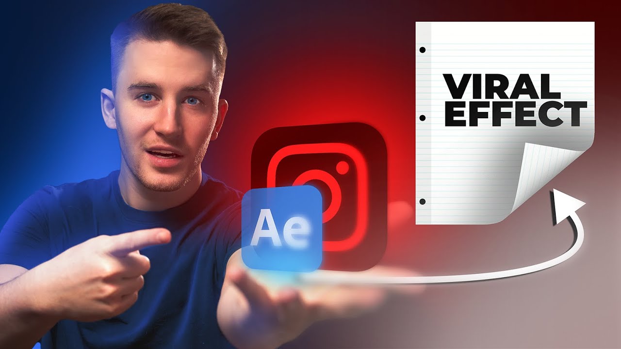 How to Create Viral Instagram Paper Fold Effect - YouTube