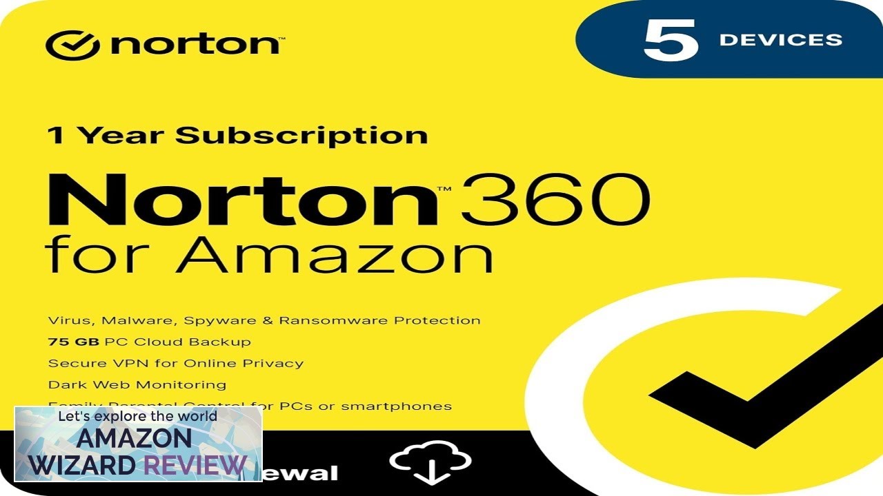 Norton 360 for Amazon 2024 Antivirus software for up to 5 Devices ...