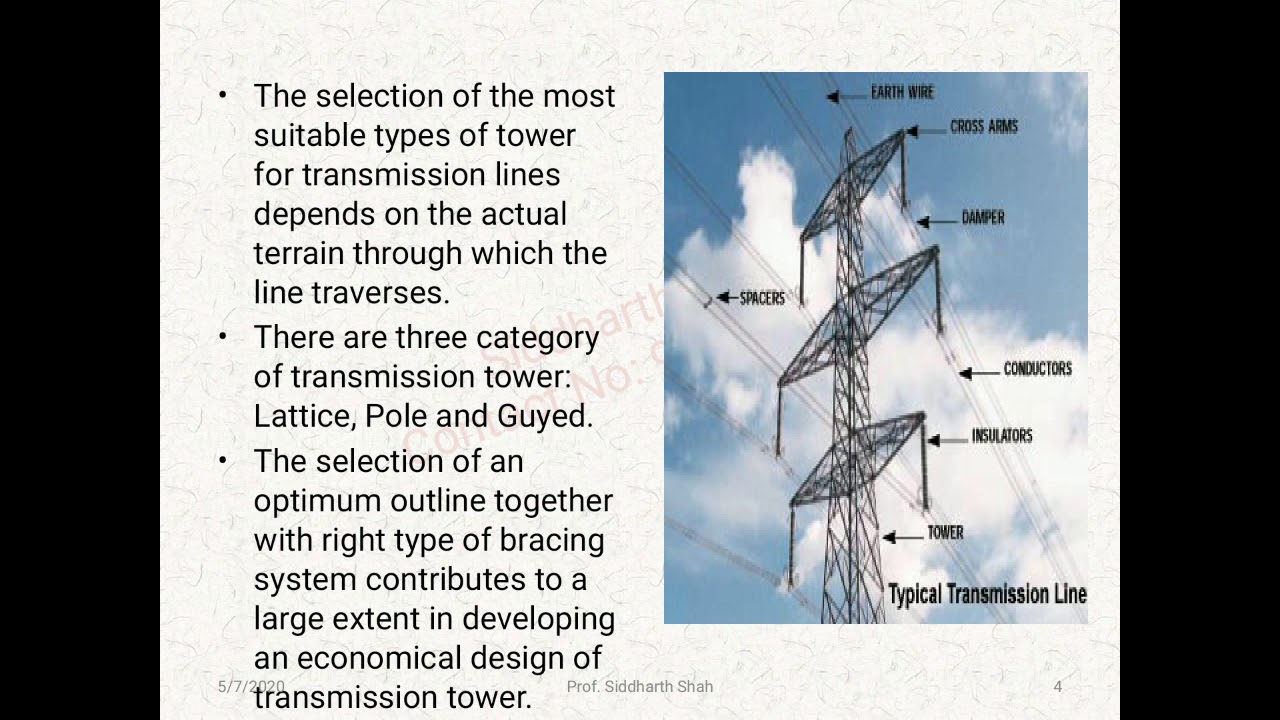 Design of Transmission tower - YouTube