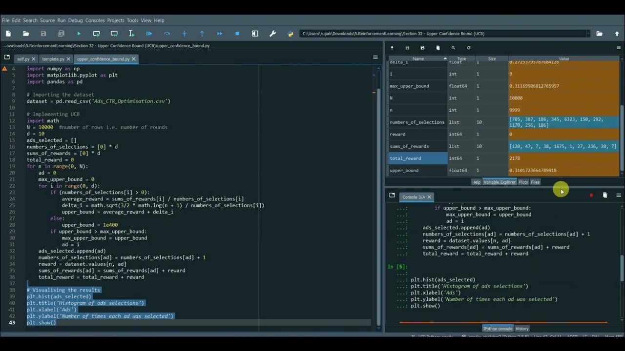 Reinforcement Learning in 31 Steps using Upper Confidence Bound ...