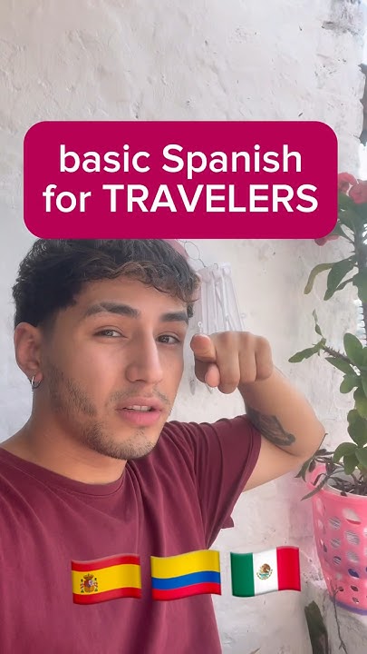 🇪🇸 BASIC SPANISH for travelers 🇪🇸 #learningspanish #learnspanish # ...