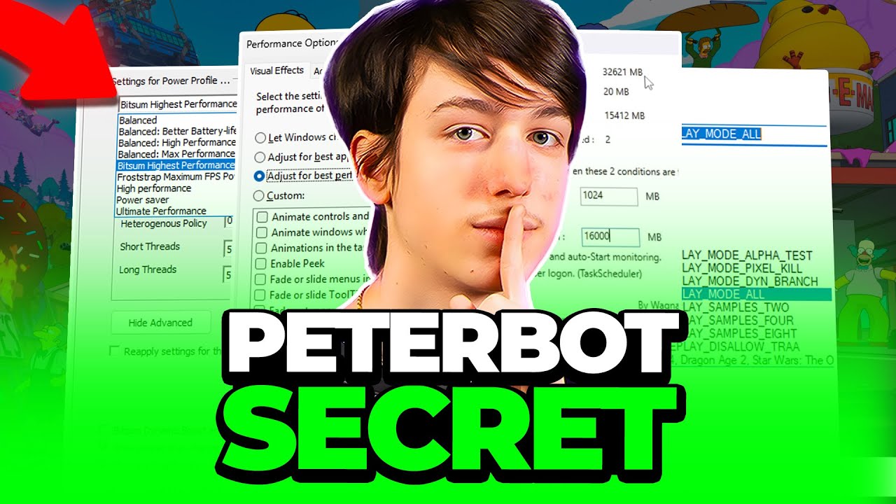 Peterbot’s SECRET Settings for MAX FPS & 0 Input Delay in Fortnite ...