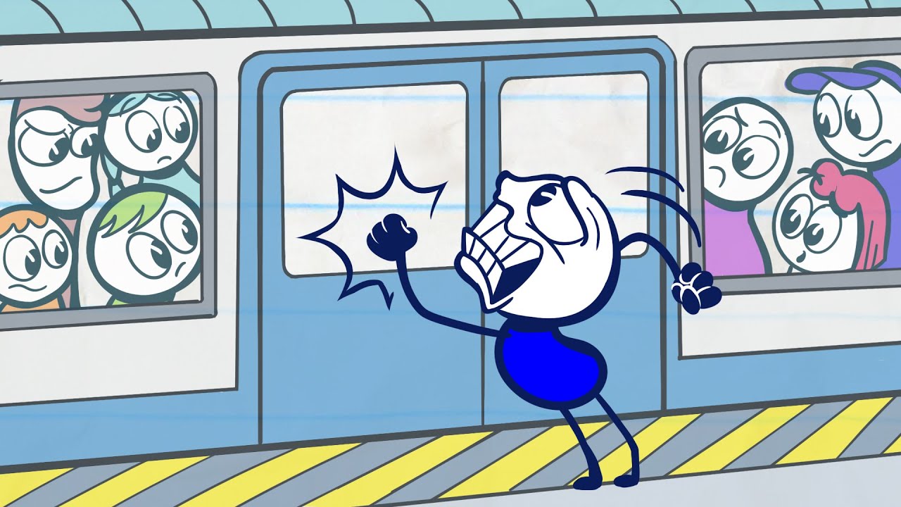Pencilmate Races The Train! -in- "Citizen Train" | Pencilmation - YouTube