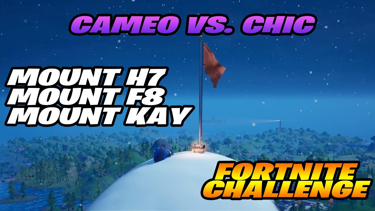 FORTNITE - DANCE AT THE TOP OF MOUNT H7, MOUNT F8 AND MOUNT KAY - YouTube