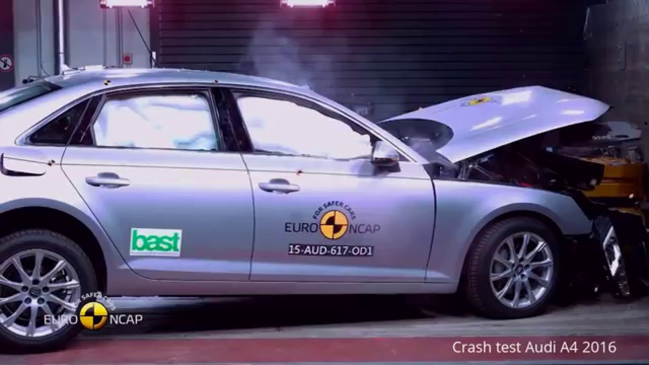 CRASH TEST - AUDI A4 2016 - YouTube