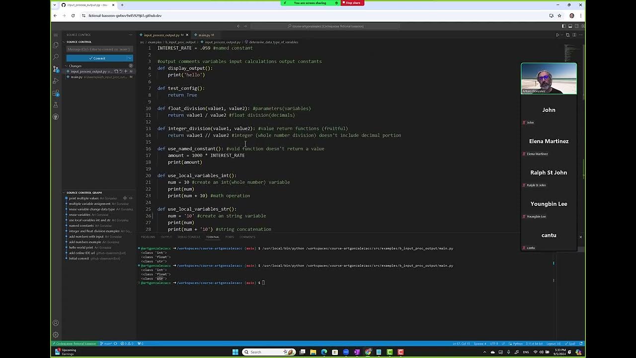 090524 Cosc 1336 Python Print Multiple Values Youtube