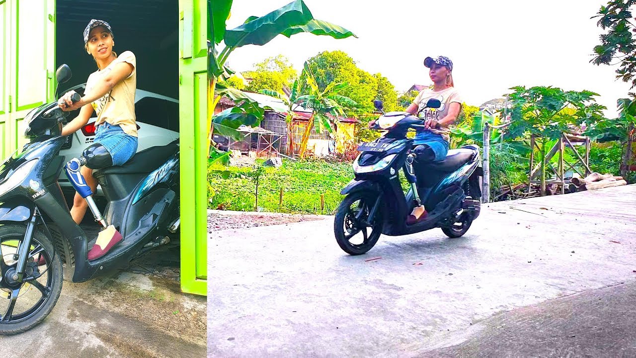 AMPUTEE RIDE MOTORCYCLE IN INDONESIA! - YouTube