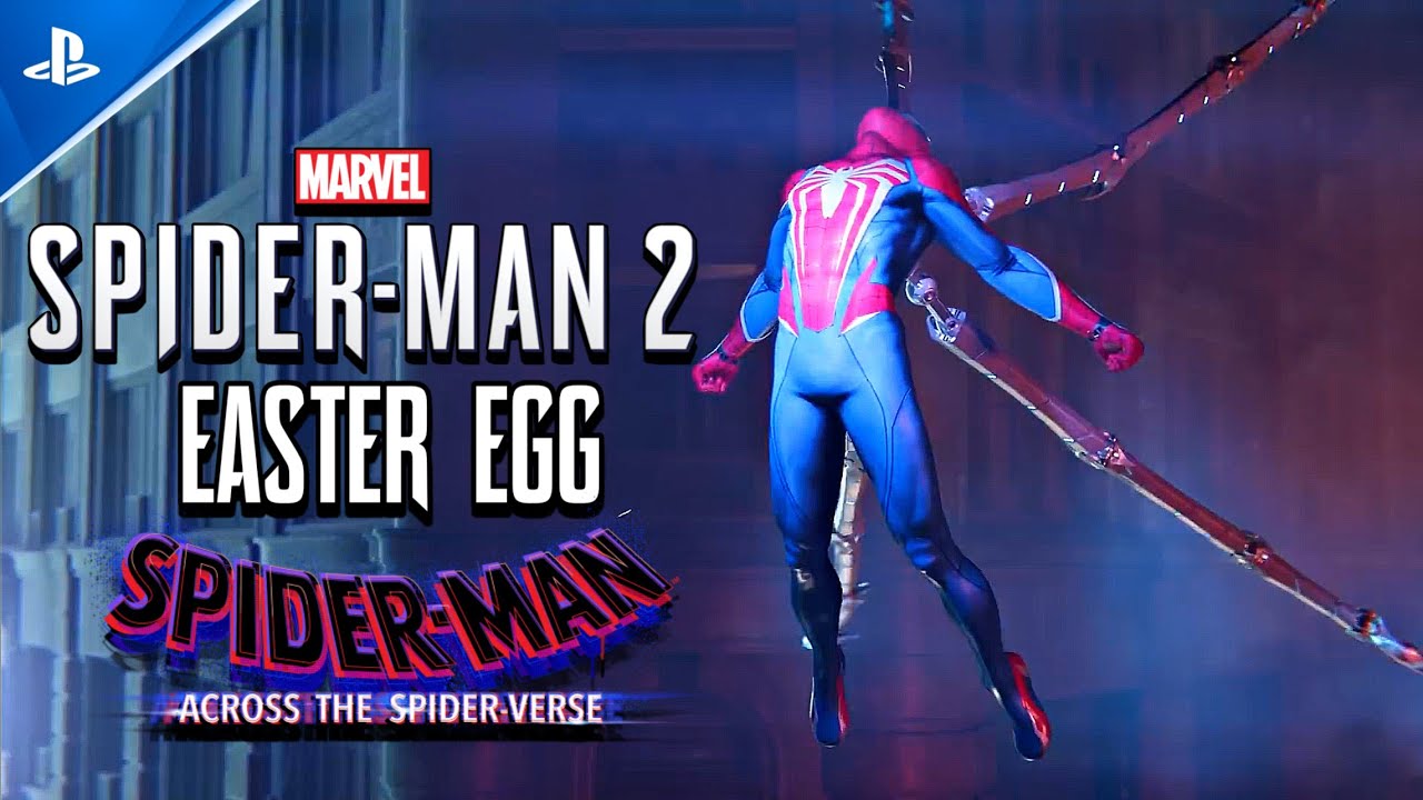 Marvel Spider-Man 2 Easter Egg In Across The Spider-Verse - YouTube