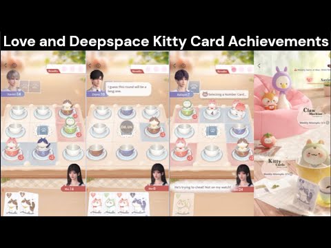 Love and Deepspace Kitty Card Achievements Guide with Xavier, Zayne and Rafayel - YouTube