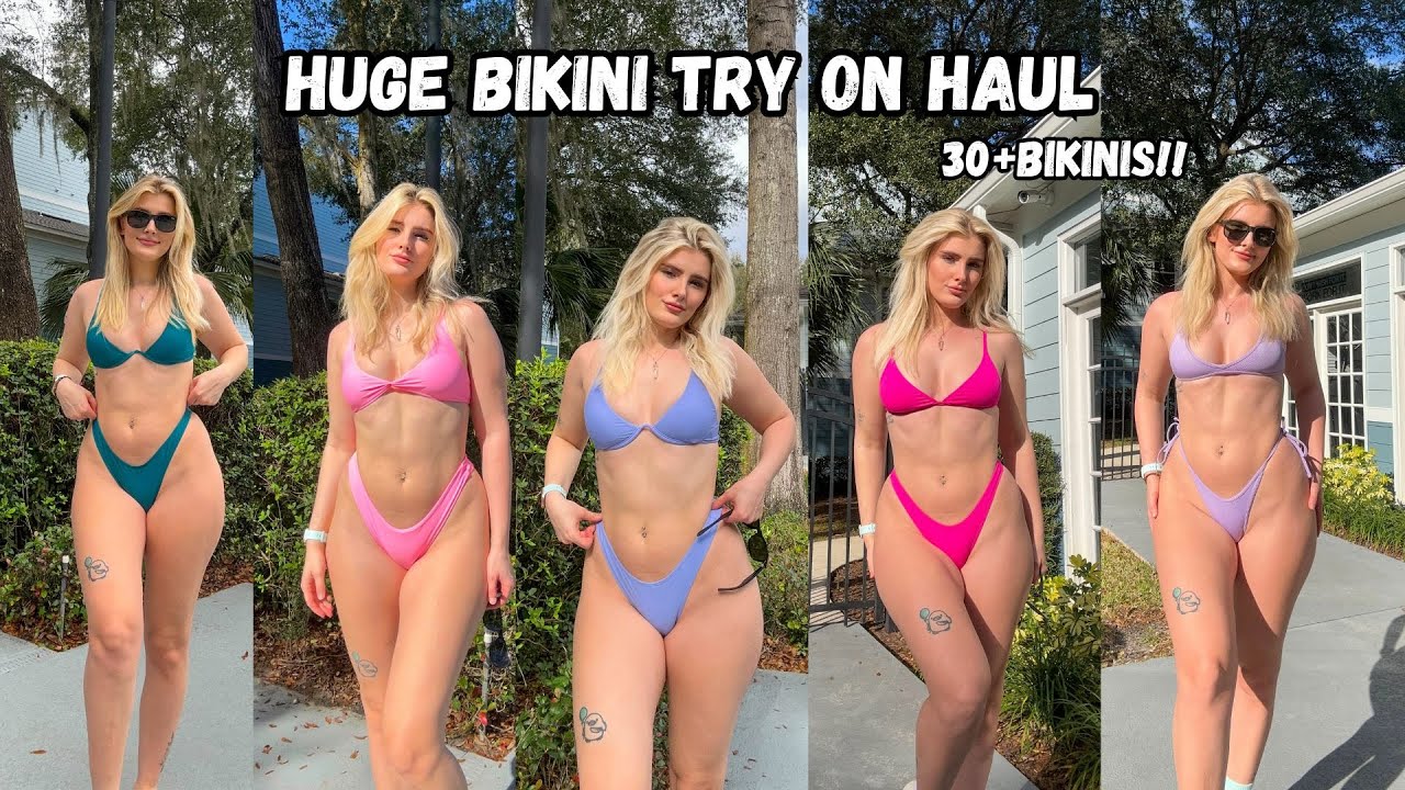 HUGE BIKINI TRY-ON HAUL | 30+ SWIMSUITS | AFFORDABLE & EXPENSIVE - YouTube