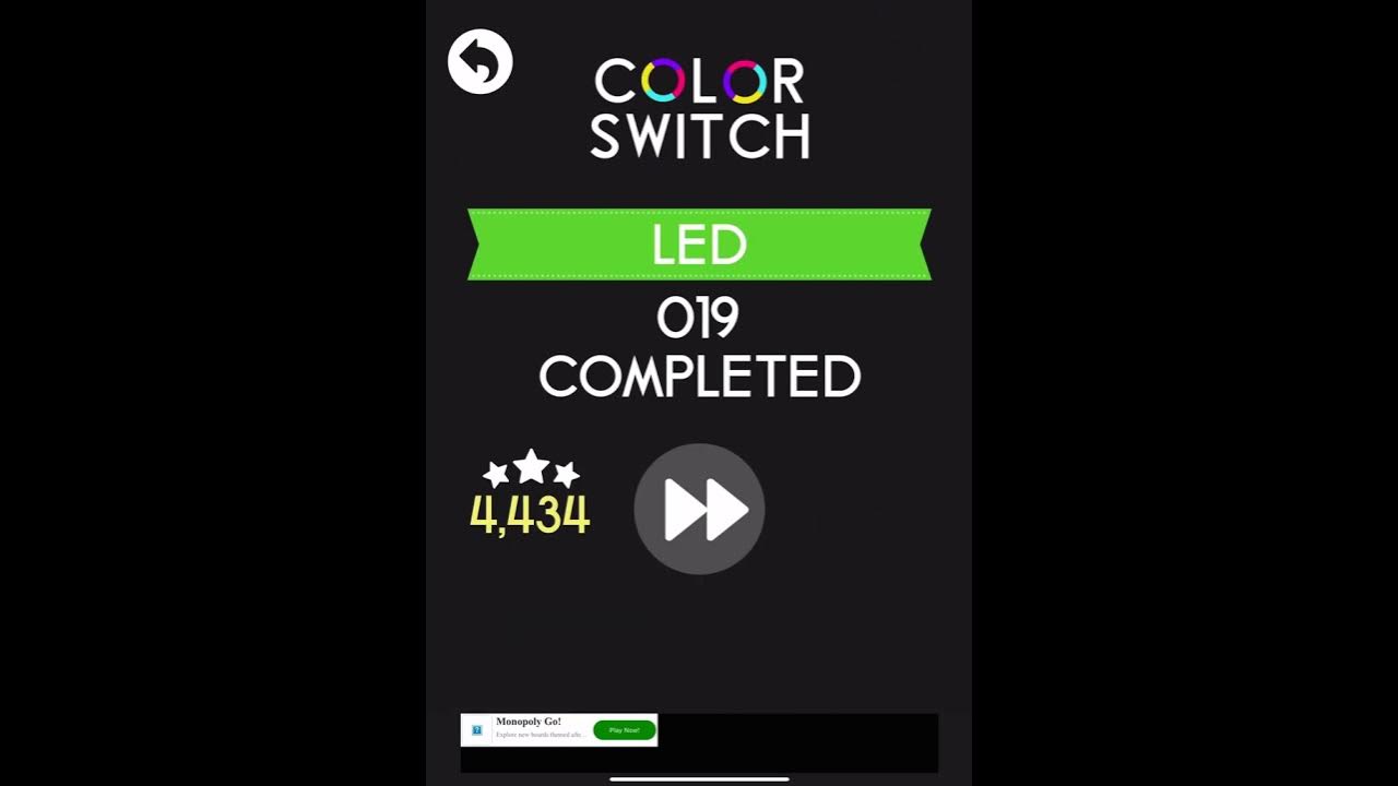 Color switch game mode LED all easy 9:49:00 - YouTube
