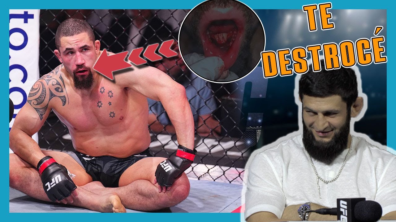 KHAMZAT CHIMAEV le ROMPE la MANDÍBULA y HUMILLA a ROBERT WHITTAKER ...