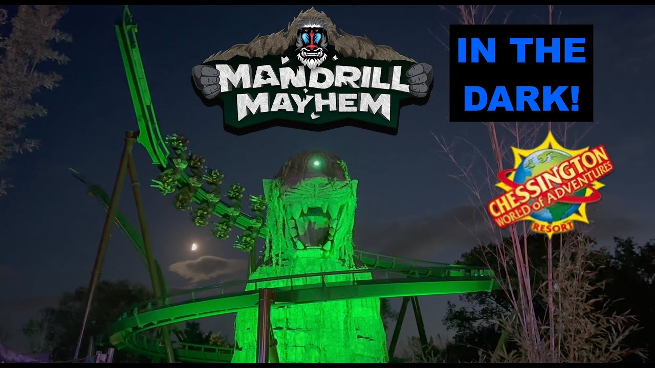 Mandrill Mayhem in the DARK & at DUSK - Chessington World of Adventures ...